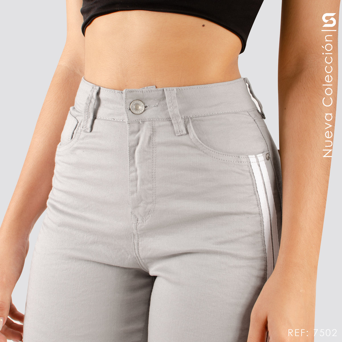Pantalón Mom Jeans Tiro Alto S7502 – SOWER JNS | Tienda Online